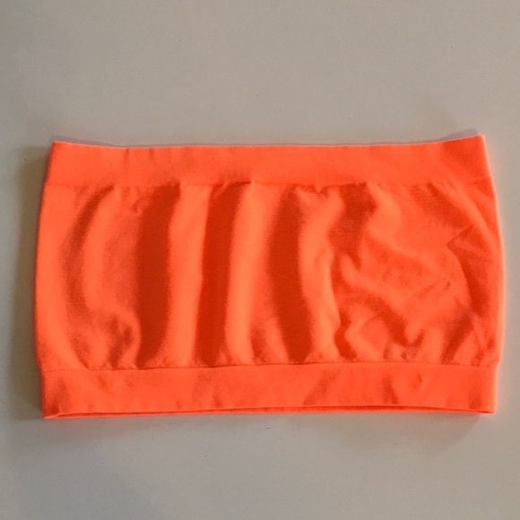 So Nikki | Shirts & Tops | So Nikki Girl Orange Neon Tube Top | Poshmark